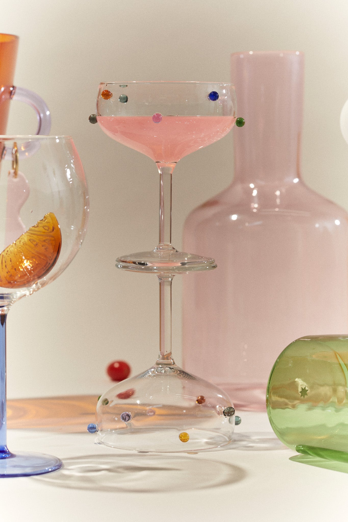 派對彩球淺口香檳碟型杯 2 入組 – TINGKO SELECT